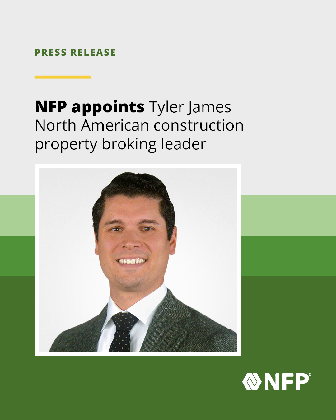 Tyler James Joins NFP's Construction and Infrastructure