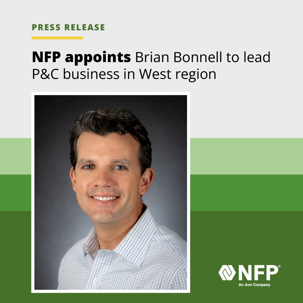 Brian Bonnell to Lead NFP's P&C Business in West Region