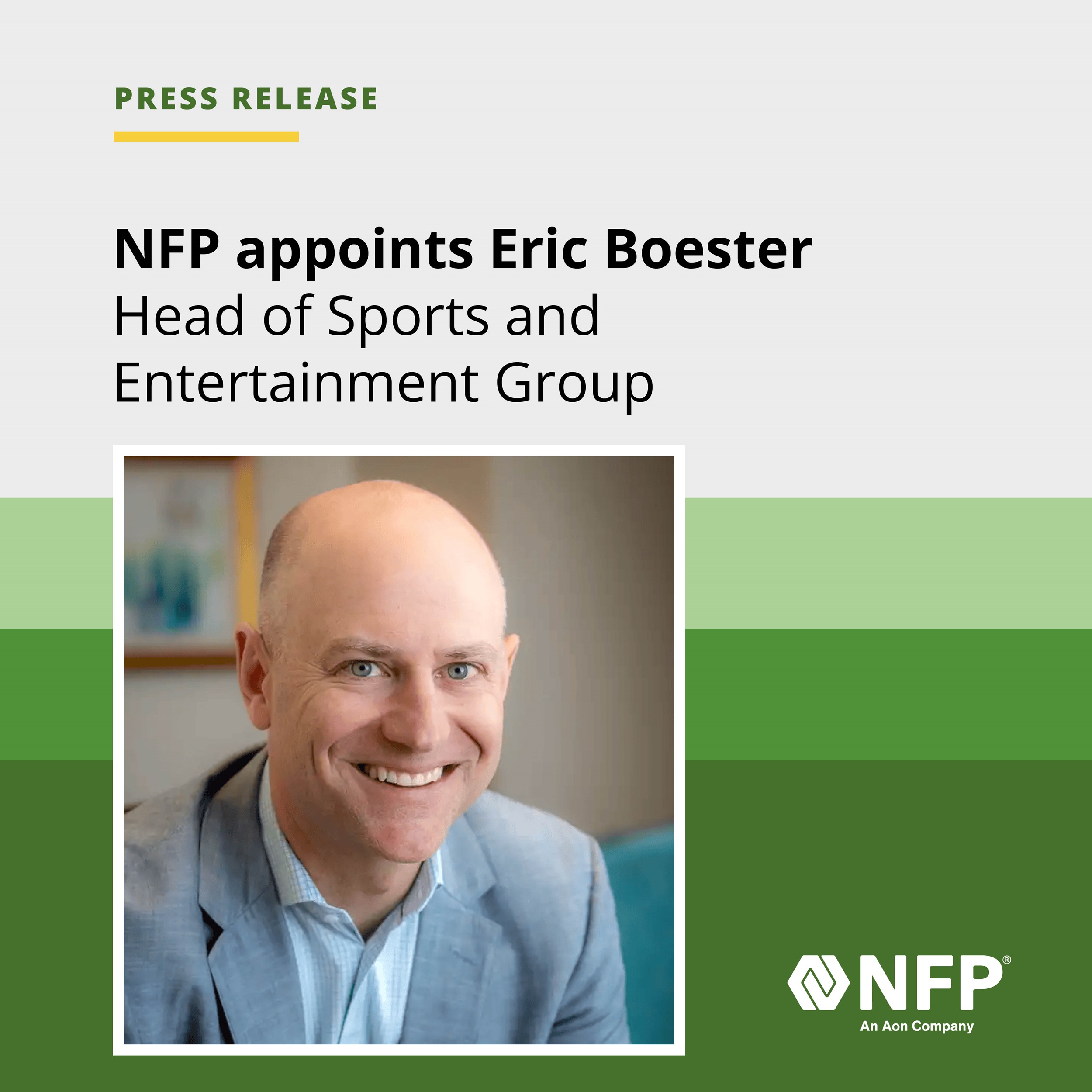 NFP Names Eric Boester Head of Sports & Entertainment Group