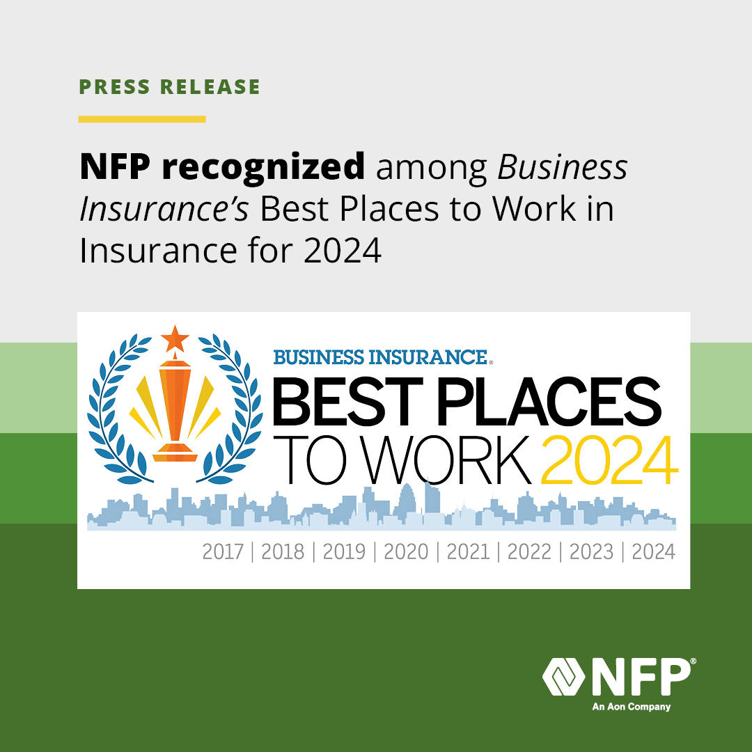 NFP Named Among Business Insurance’s Best Places to Work